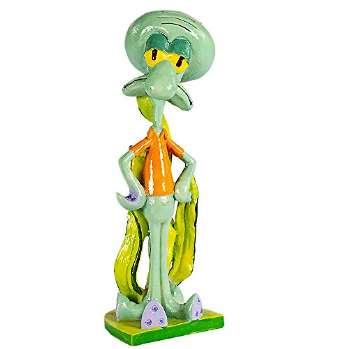 Penn-Plax Squidward Aquarium Resin Décor Ornament - Bring a Little Bikini Bottom and Spongebob to Your Tank - Stands 6.75" high