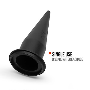 JES Innovations Cone Nozzle for Sausage and Bulk Caulk Guns, 25-Pack