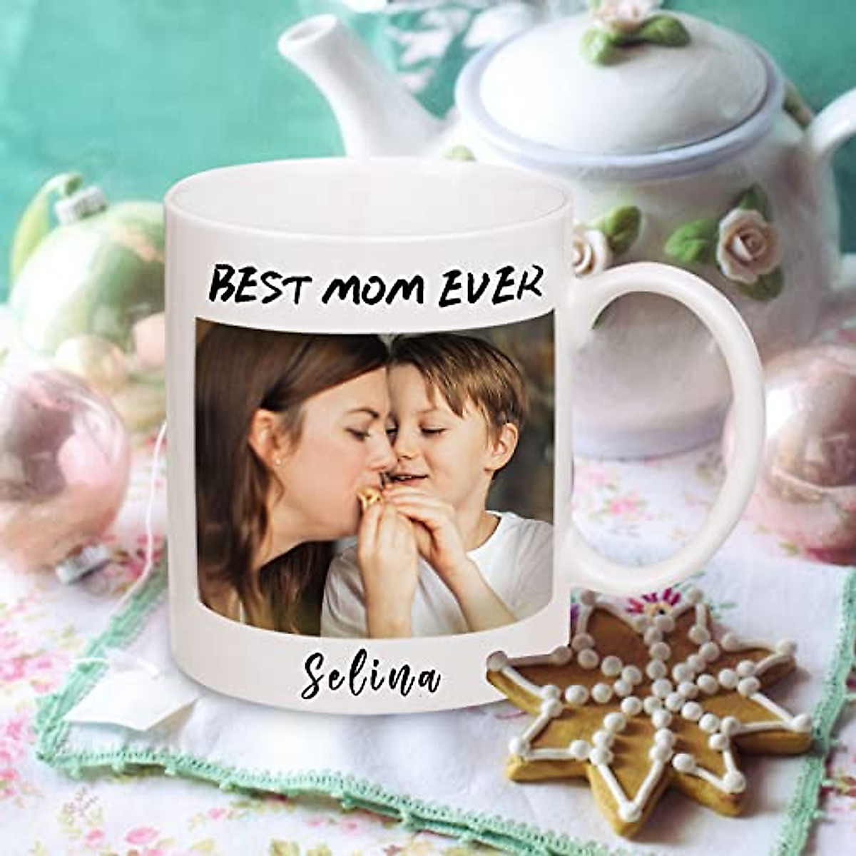 Custom Mug Personalized Photo Mug 11oz on Both Side Custom Mug with Your Picture, Logo, Text Personalized Coffee Mug Customized Gifts for Birthday Christmas Party Decoration 11oz White Wholesale