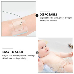 Kisangel 20pcs Umbilical Cord Patch Newborn Swimming Belly Band Bathing Disposable Abdomen Sticker for Baby Toddler Newborn Belly Button Essentials(Random Styles)