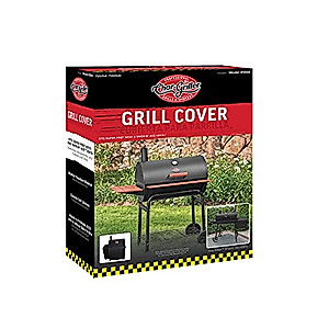 Char-Griller 5555 Grill Cover, Fits Models: 3018, 2121, 2222, 2828, 2727, 2929, 1224, E1224, 1329, 1334, Black
