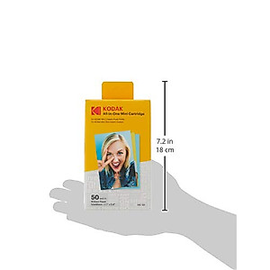 KODAK Mini 2 Photo Printer Cartridge MC All-in-One Paper and Color Ink Cartridge Refill - Compatible with Mini Shot Camera, Mini 2 Printer (Not Original Mini) 50 Pack (Packaging may vary)
