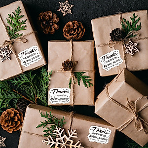Littlefa 1.5” Thank for Supporting My Small Business with Cute Design Stickers,Thank You Stickers,Small Business Stickers, Envelopes Stickers, Gift Bags Packaging 500 PCS