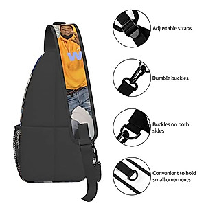 R-od W-ave Crossbody Bag,Sling Shoulder Backpack, for Outdoor Travel,Sports,Camping,Hiking,Shoulder Bags