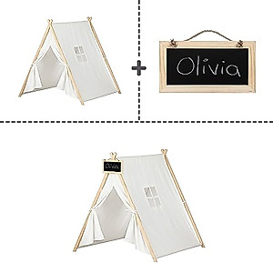 South Shore Sweedi Organic Cotton and Pine Play Tent with Chalkboard