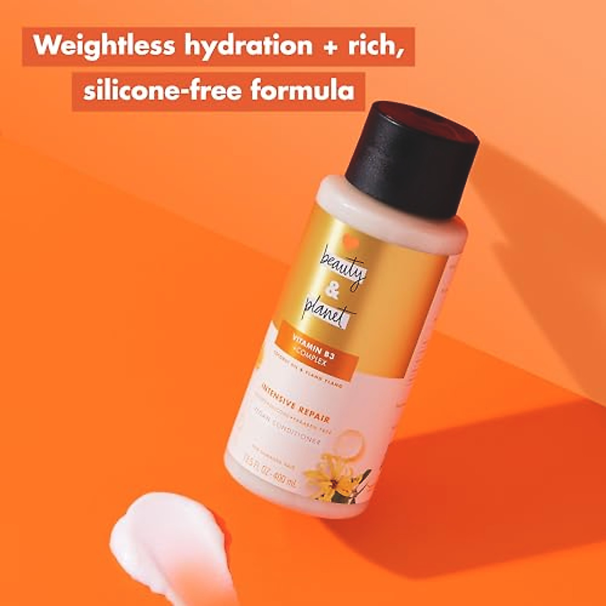 Love Beauty and Planet Conditioner with Vitamin B3 Coconut Oil & Ylang Ylang for Intensive Repair for Damaged Hair Sulfate, Silicone, & Paraben Free. Cruelty-Free. 13.5 oz