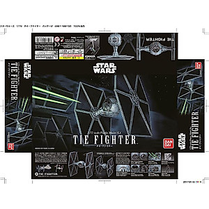 Revell 01201/1201 TIE Fighter Star Wars Darth Vader Model Kit, Grey/Black, 1/72