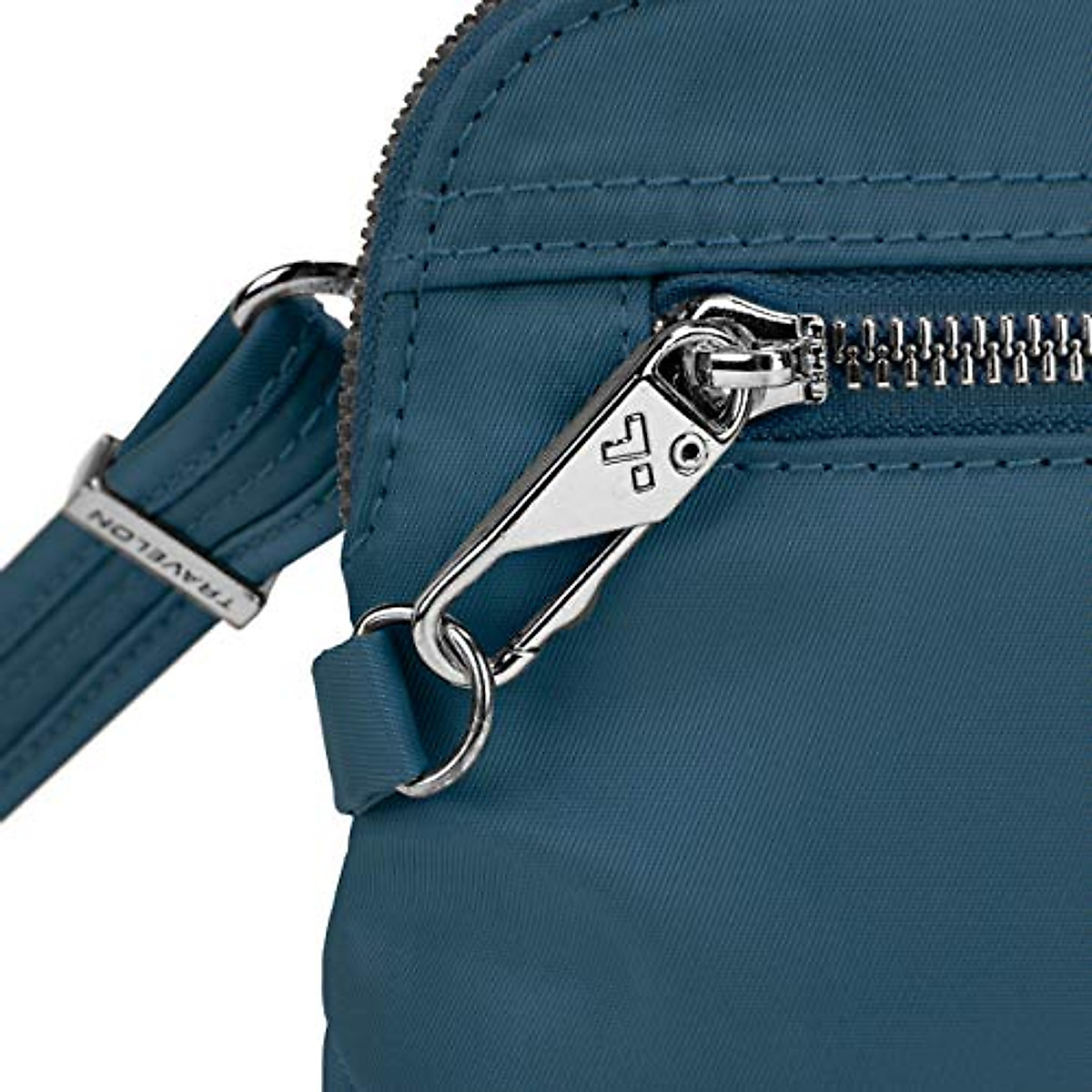 Travelon Women's Anti-Theft Tailored Convertible Crossbody Clutch, Peacock, One Size