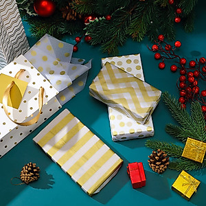 12 Pieces Christmas Wine Gift Bags Kraft Paper Wine Bottle Bags with Handles Tags And Tissue Paper for Birthday Wedding Party Winter Holiday Gift(Black and Gold)