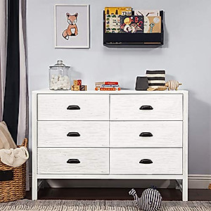 DaVinci Fairway 6-Drawer Double Dresser in Cottage White