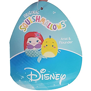 Kelly Toy Squishmallow Official Kellytoy Plush 12In Ariel & Flounder - Disney Ultrasoft Stuffed Animal Plush Toy, 12 inches