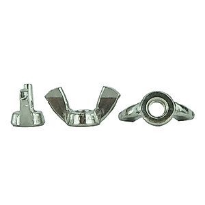 Stainless 1/4-20 Wing Nut, Coarse Thread, 304 Stainless Steel, 25 Pieces (1/4-20 Wing Nut)