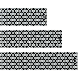 White Water Archery Black Reflective Open Honeycomb Arrow Wraps 15 Pc Pack Choose Length Width (5, 1)