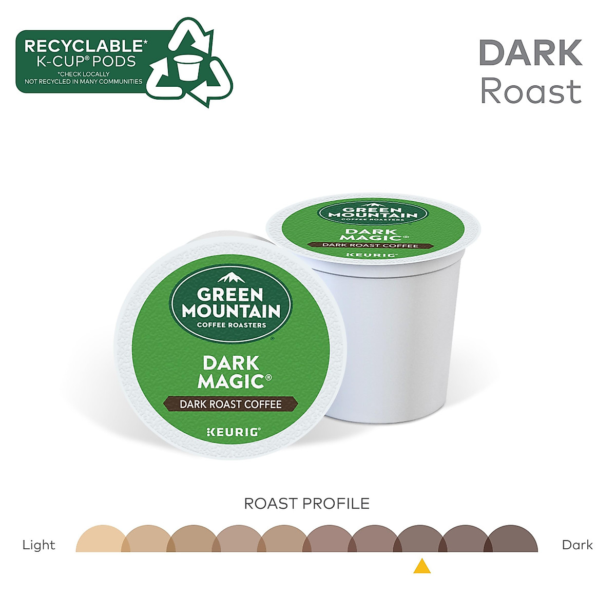 Green Mountain Coffee, Dark Magic (Extra Bold), 120-Count K-Cups for Keurig Brewers