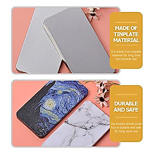 IMIKEYA 16 Pcs Tempered Film Storage Box Phone Case Container with Lid Containers with Lids Storage Cubes with Lid Jewelry Holder Lightweight Phone Shell Organizer Gift Box Tinplate Usb