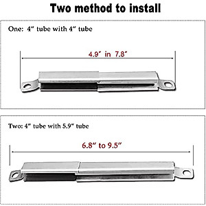 Hisencn Gas Grill Repair for Kenmore 122.16134, 122.16134110, Nexgrill 720-0719BL, 720-0773, 720-0783, Tera Gear 1010007A Grill Burners, Grill Grate, Heat Plate Shield Replacement Parts