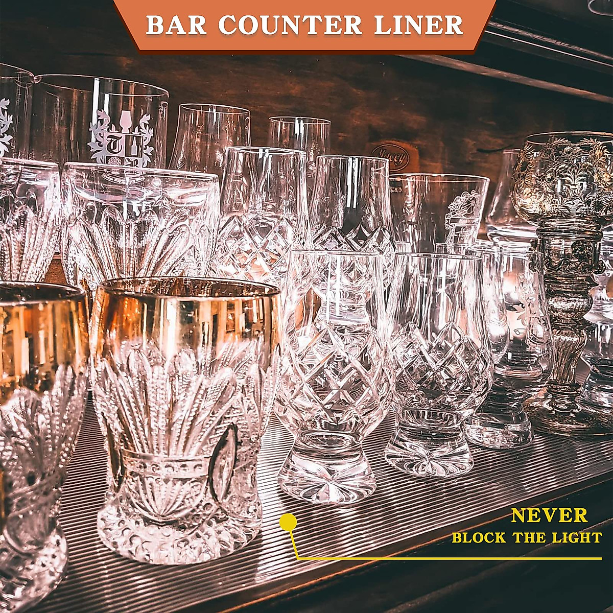 Multifunctional Shelve Liner Easy Cleaning Non-Slip Oil-Proof Cabinet Fridge Liner and Mat for Bar Kitchen Table x 2 Rolls (Stripe+Polka Dot)