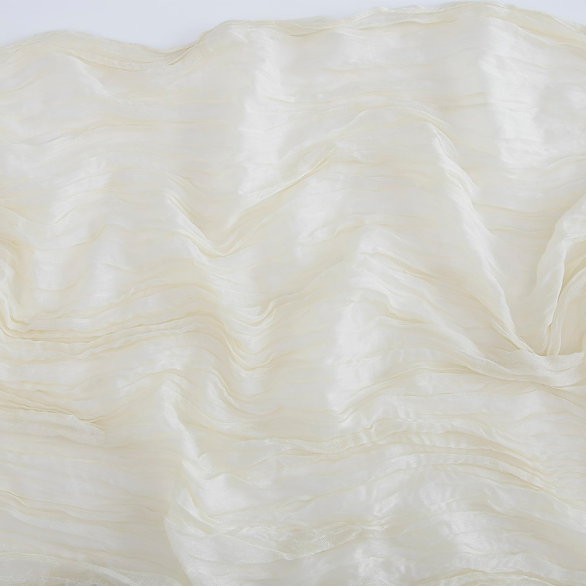 12 Pack Cream Cheesecloth Table Runner 35x120 Inch Cheese Cloth Gauze Table Runner Rustic Boho Table Runner 10FT Long Table Runner for Wedding Arch Baby Shower Birthday Bridal Party Table Decor