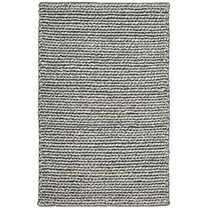 SAFAVIEH Natura Collection 2' x 3' Steel NAT311B Handmade Wool & Viscose Accent Rug