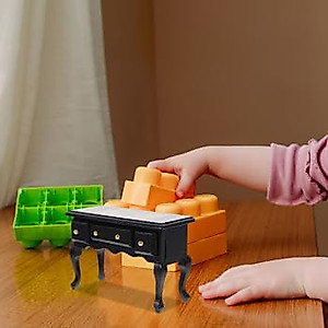 1: 12 Dollhouse Desk Wooden Retro Miniature Table Mini Writing Desk Toy Dollhouse Furniture Accessory Decoration