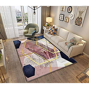 Abstract Geo Area Rugs Non-Slip Floor Mat Doormats Home Runner Rug Carpet for Bedroom Indoor Outdoor Kids Play Mat Nursery Throw Rugs Yoga Mat