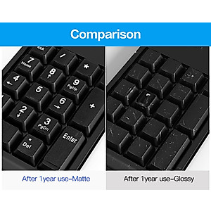 2PCS Keyboard Number Stickers, Keyboard Number Pad Replacement Stickers Universal for Wireless Numeric Pad Numpad Keypad, Laptop, Desktop, Computer, Keyboard Numbers Sticker -Matte