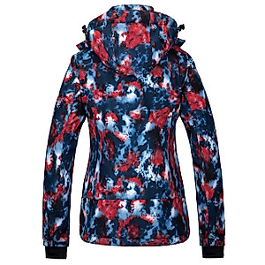 wantdo Women's Mountain Waterproof Ski Jacket Windproof Winter Warm Snowboard Jacket Navy S