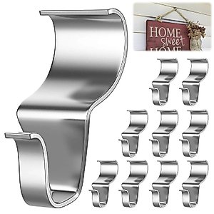10 Pack Vinyl Siding Hooks Hanger,Vinyl Siding Hooks,2024 New Upgraded Vinyl Siding Stainless Steel Hooks,Heavy Duty Siding Clips Siding Hangers,No Hole Need Siding Hooks for Hanging Outdoor Decor