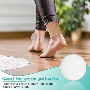 4 Pieces Ankle Gel Sleeve Padded Socks Ankle Protector Gel Sleeve Socks Gel Pads Ankle Support Brace Pad Skateboard Accessories for Skating Riding Ski Ankle Protection Foot Support Socks