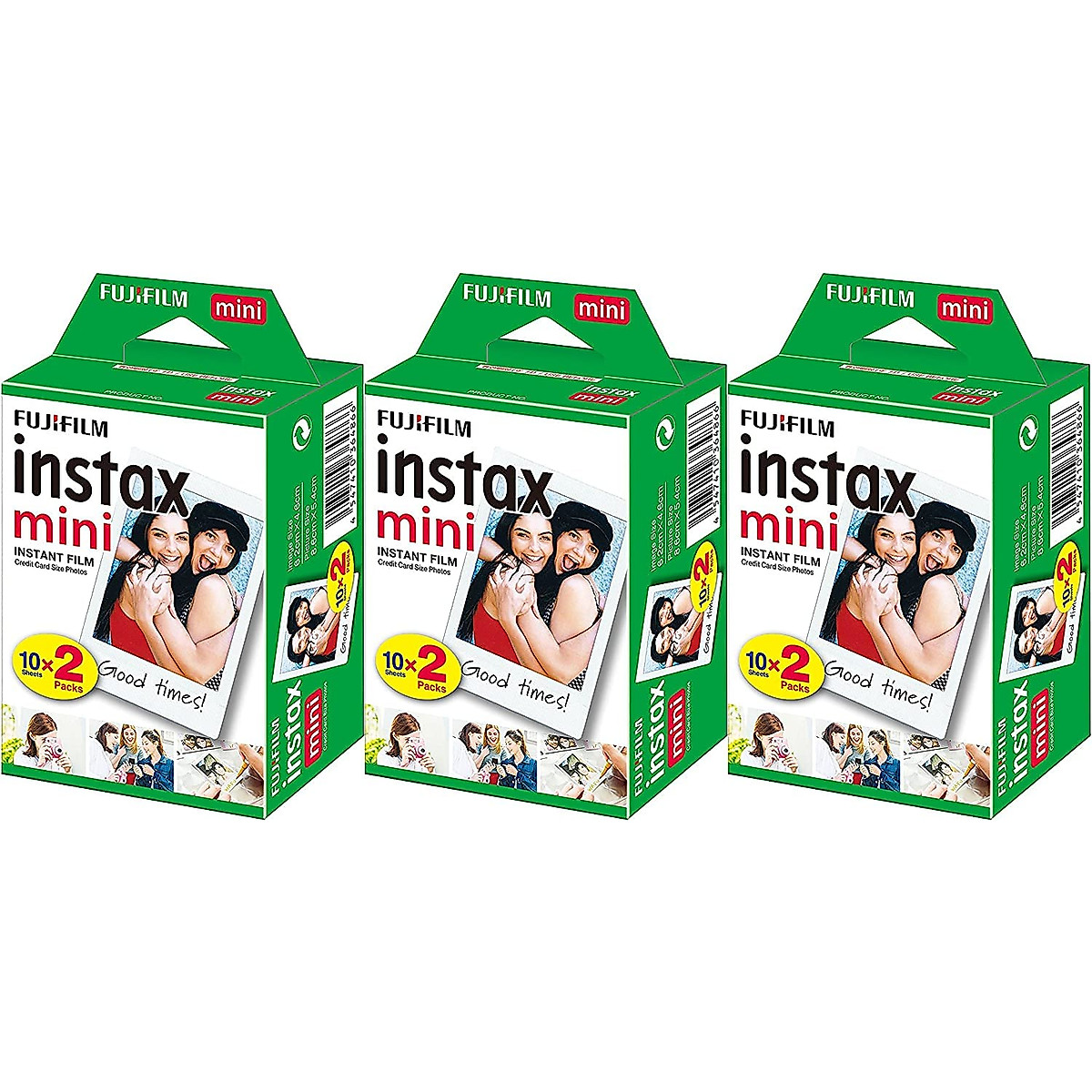 Fujifilm Instax Mini Instant Film (3 Twin Packs, 60 Total Pictures) - International Version