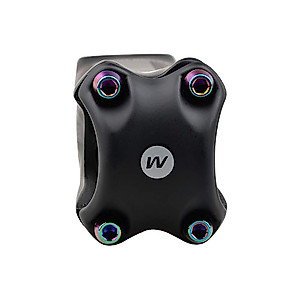 Wanyifa Titanium Ti Allen Hex M5x16 18mm Tapered Head Bolt with Washer Screw for Bicycle Stem Parts Pack of 6 (Ranibow, M5x18mm)