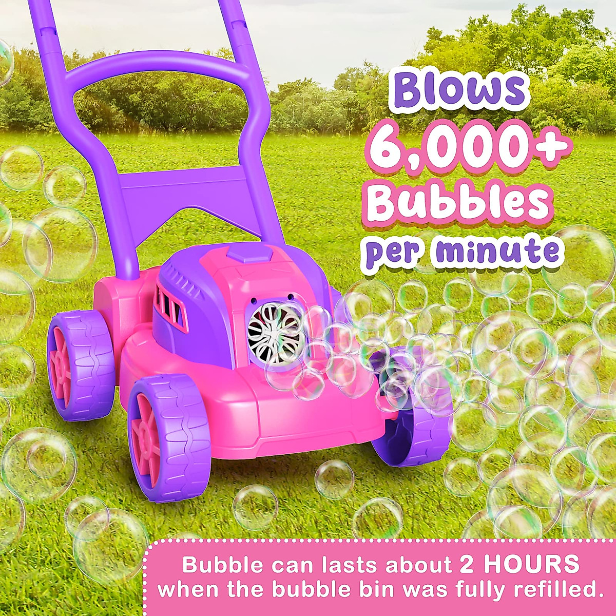Bubble Lawn Mower for Toddlers
