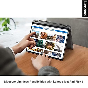 Lenovo Flex 5 Laptop, 14.0" FHD Touch Display, AMD Ryzen 7 5700U, AMD Radeon Graphics, Backlit Keyboard, Fingerprint Reader, Long Battery Life, Windows 11 (16GB RAM | 1TB PCIe SSD)
