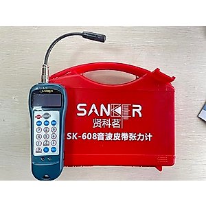 Sanker Sonic Belt Tension Meter SK-608 Suited for Multi-Ribbed V- and synchronous Belts Shorter Measurement time ≤ 0.2S Measuring Accuracy +/-1% Frequency Range 10-5000Hz U550 Same Function