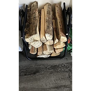 Rocky Mountain Goods Fireplace Log Holder with Removable Canvas Firewood Carrier - Firewood Rack Holds the Wood and the Removable Canvas Tote Makes Hauling Wood Easy and Convenient - 2 Products in One