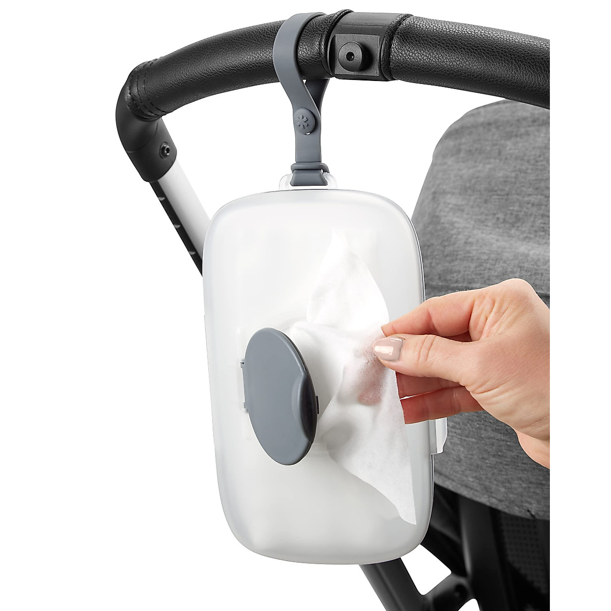 Skip Hop On-The-Go Wipes Dispenser, Grab & Go, Grey