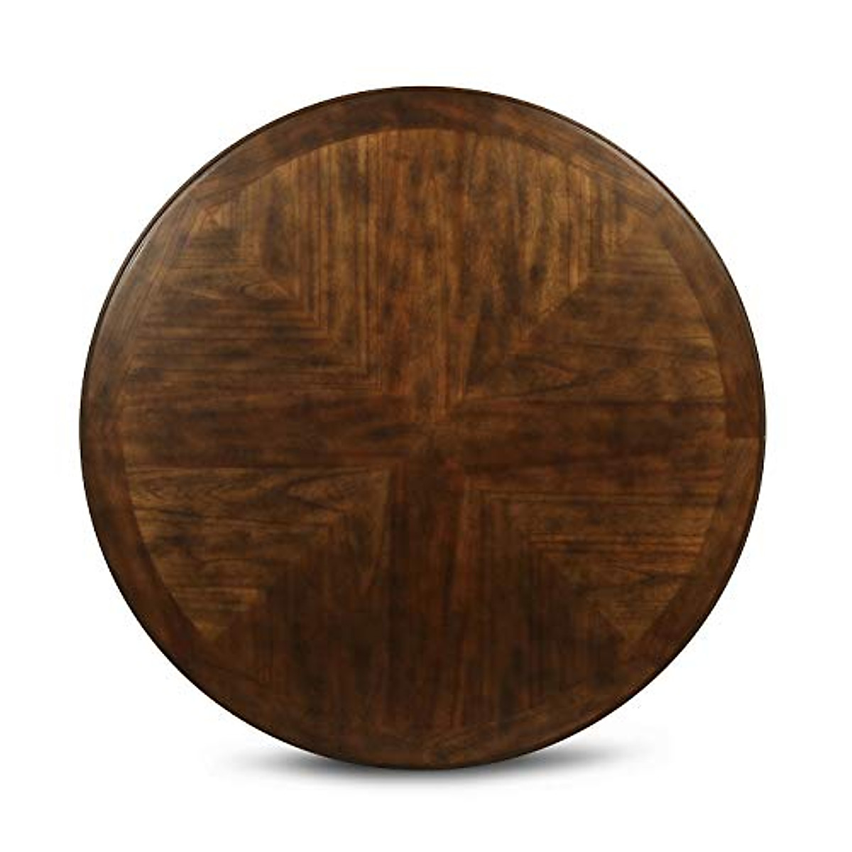 New Classic Furniture Gia 5-Piece Round Dining Set with 1 Dining Table and 4 Chairs, 47-Inch, Brown