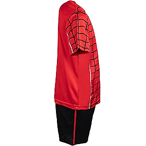 Marvel Spider-Man Toddler Boys Athletic Pullover T-Shirt Mesh Shorts Outfit Set 4T