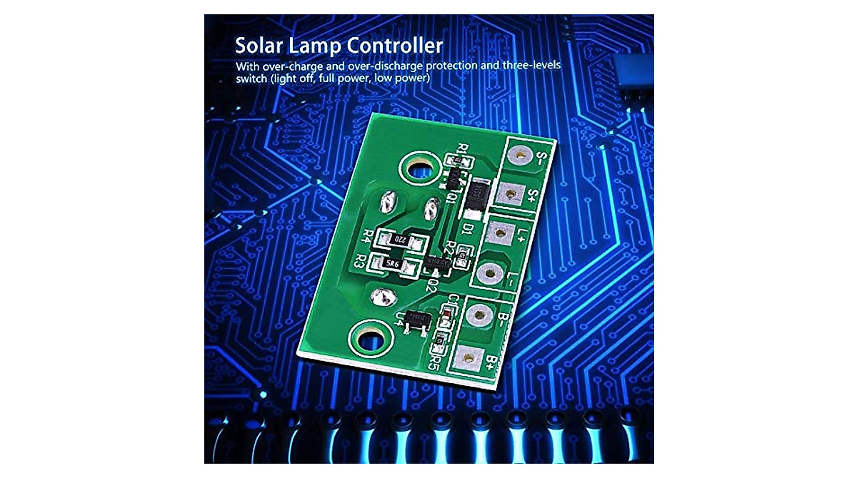 Efficient Solar Lamp Controller for 3.7V Lithium Batteries