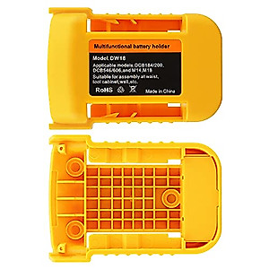 ZLWAWAOL 8 Pack Battery Holder for Dewalt 20V 60V Battery and Milwaukee M18 18V Battery Wall Mount Battery Storage Dock Holder Fit for Dewalt DCB200 DCB203 DCB206 Battery