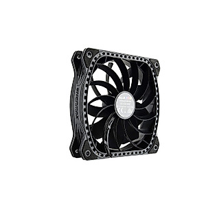 Enermax Squa RGB PWM 120mm Case Fan, Addressable RGB Sync Via Motherboard/Control Box, 3 Fan Pack- Black; UCSQARGB12P-BP3