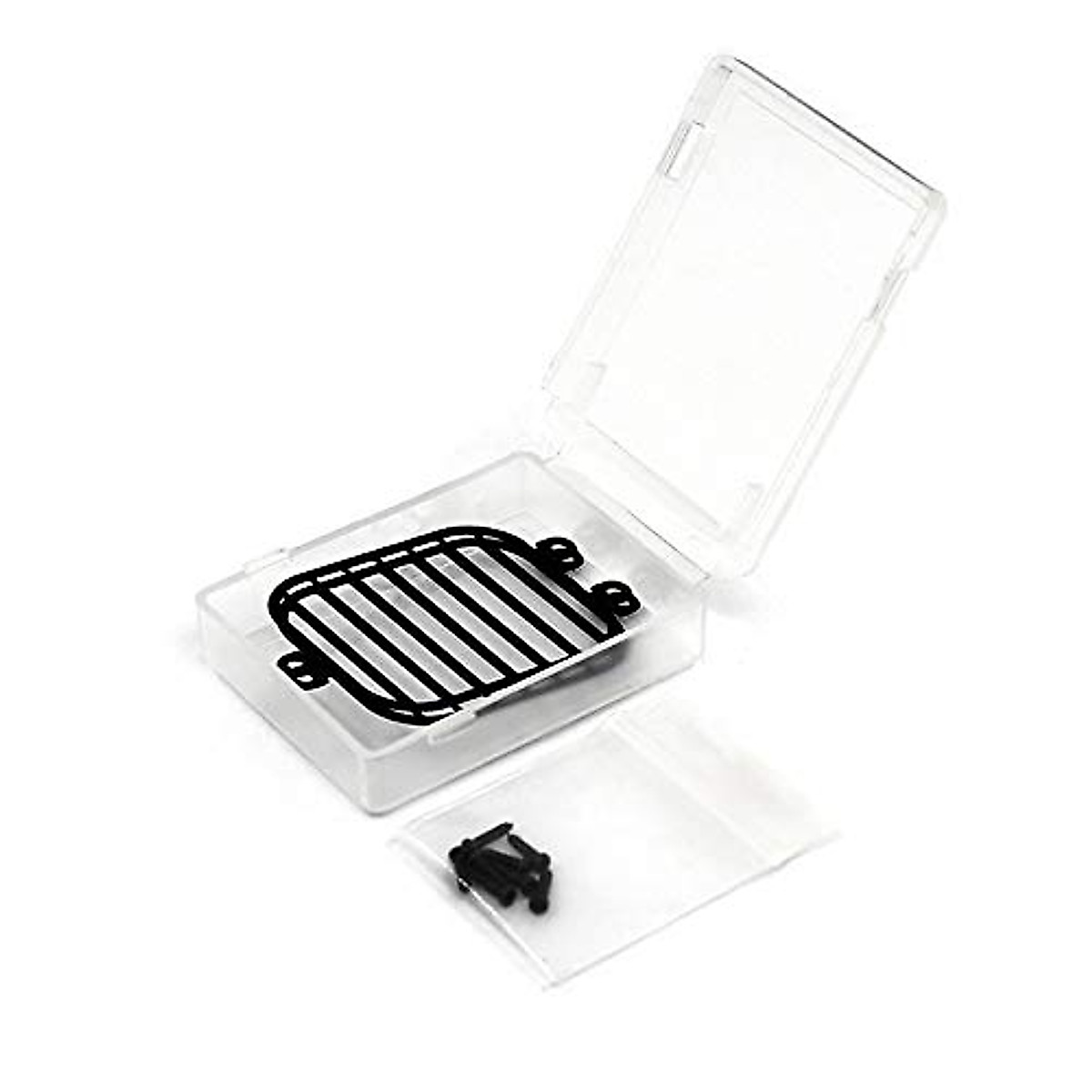 Camisin 1 Pair Metal Headlight Lampshade Grille Cover for TRX4 G500 TRX6 G63 1/10 RC Crawler Car Parts Accessories