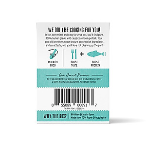 The Honest Kitchen Human Grade Grain Free Meal Booster: 99% Salmon & Pollock (12 pack), 5.5 oz
