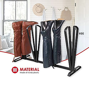 Home Basics Boot Organizer, Space Saving Boot Rack for 4 Pairs of Boots