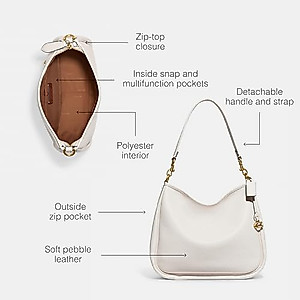 Coach Soft Pebble Leather Cary Shoulder Bag