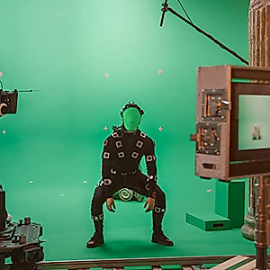 Chromakey Green Screen Gloves Hood Chroma Key Green Glove Hood Invisible Effects Background Chroma Keying Green Gloves and Hood for Green Screen Photography Photo Video Film Make