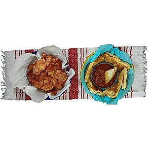 Handwoven Palm Baskets by Jacq & Jürgen - 3 Pack Multicolor - Medium Size Bundle - Traditional Mexican Tortillero