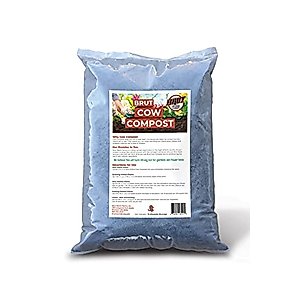 Brut Cow Compost - 12 Lb - Nutrient-Rich Fertilizer for Thriving Gardens - Safe, Pure, and Effective