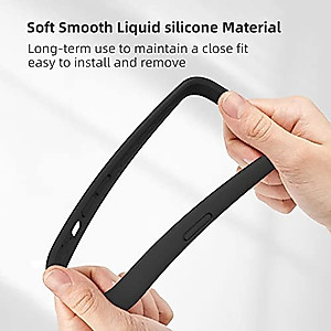 K TOMOTO Compatible iPhone 14 Pro Bumper Case (6.1 Inch), Liquid Silicone Bumper Case [Shock-Absorb] [Raised Edge Protection] [Drop Protection] [Silky and Soft Touch] Frame Bumper Case, Black