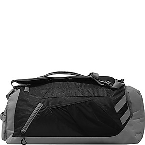 Olympia U.S.A. Blitz 22" Convertible Gym Duffel W/Backpack Straps Duffel Bag, BLACK+GRAY